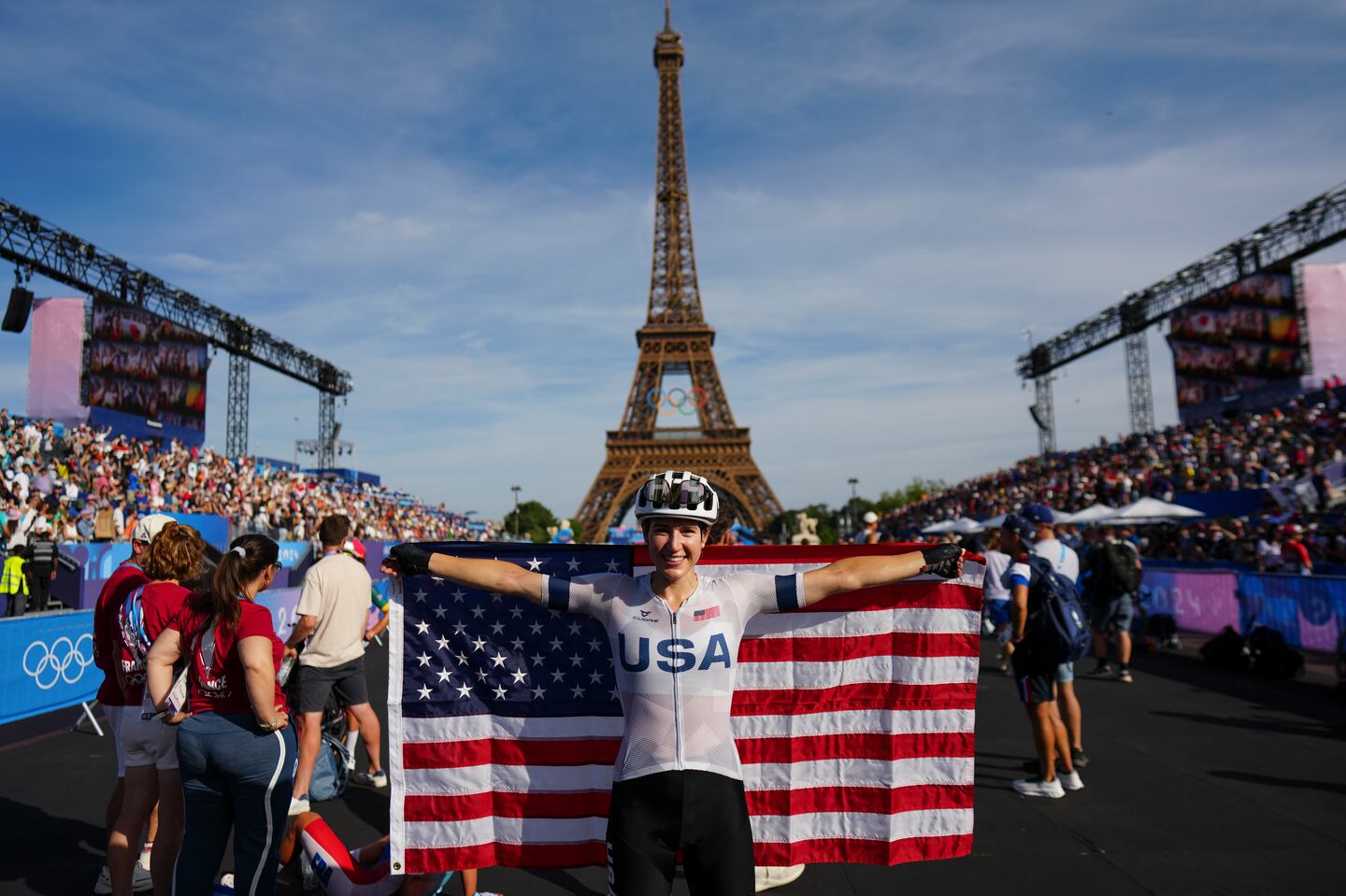 Alaska’s Kristen Faulkner wins landmark gold in Olympics cycling road ...
